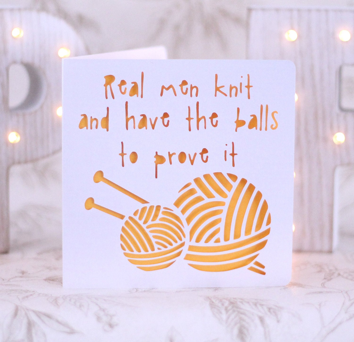 Saucy Knitting Card Knitting Birthday Card Knitting Pun - Etsy