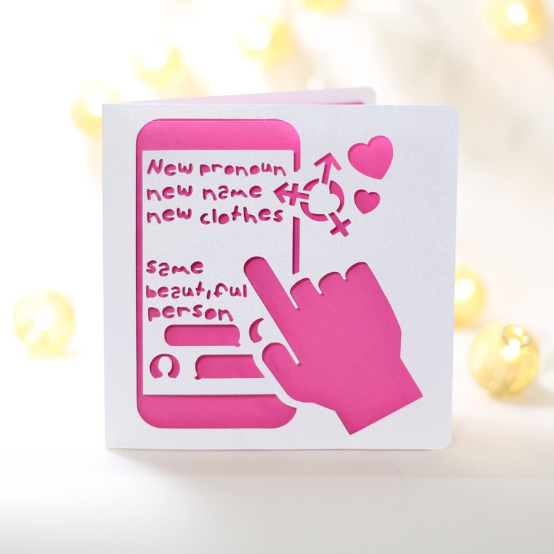 Transitioning Card Transgender Card Trans Support Card - Etsy