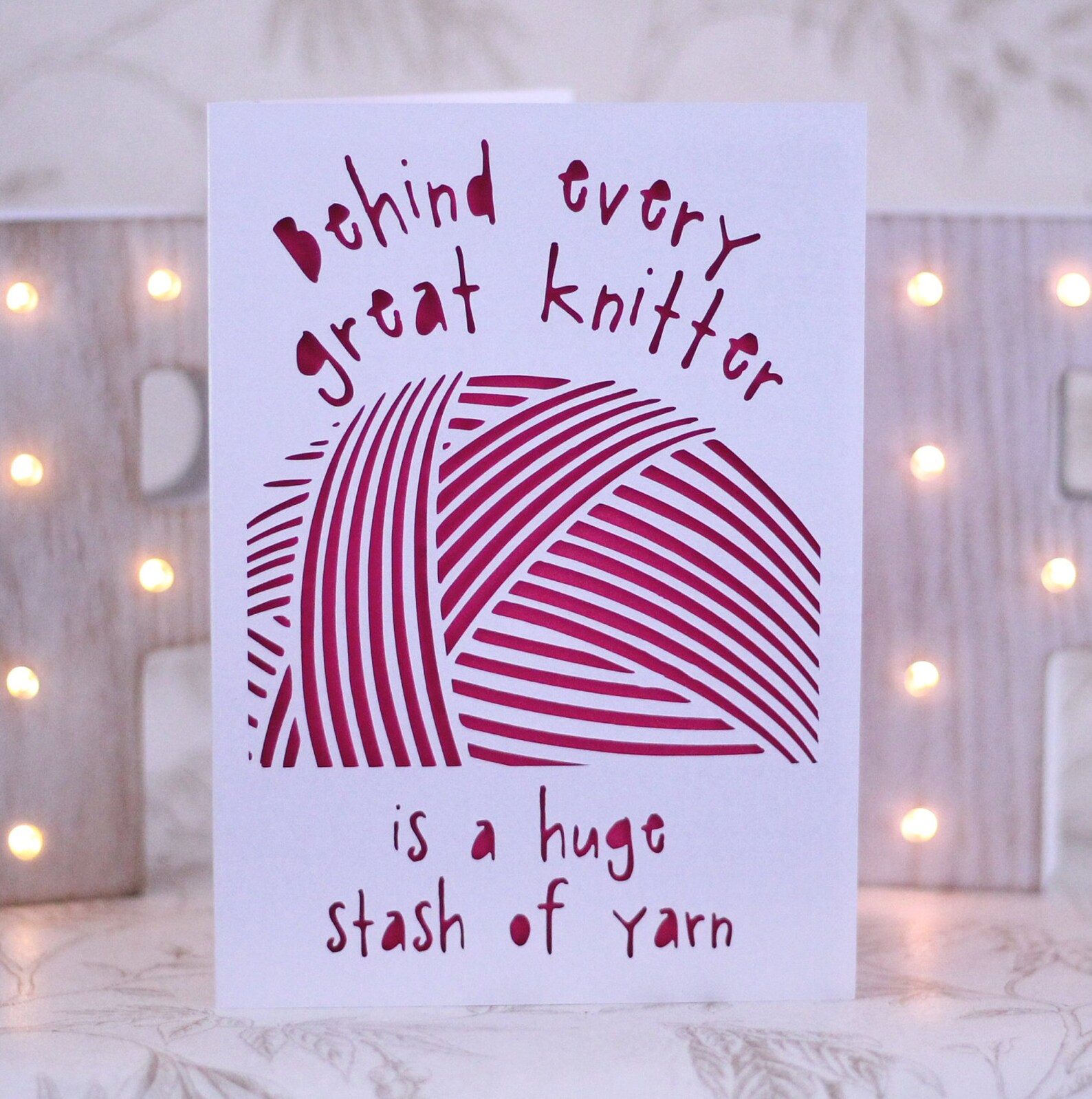 Yarn Birthday Card Yarn Pun Card Knitting Pun Card Yarn | Etsy