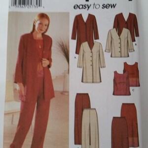 Simplicity Sewing Pattern 7186 Women's Jacket in 2 Lengths, Top, Pants ...