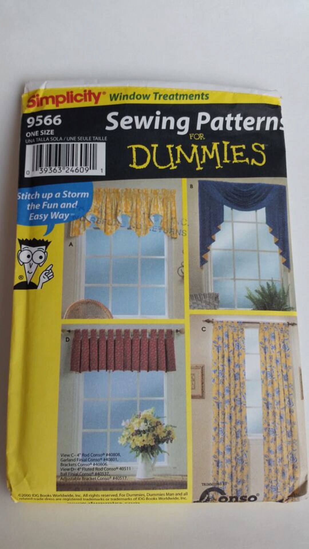 Simplicity Window Treatments Sewing Patterns for Dummies Sewing Pattern ...
