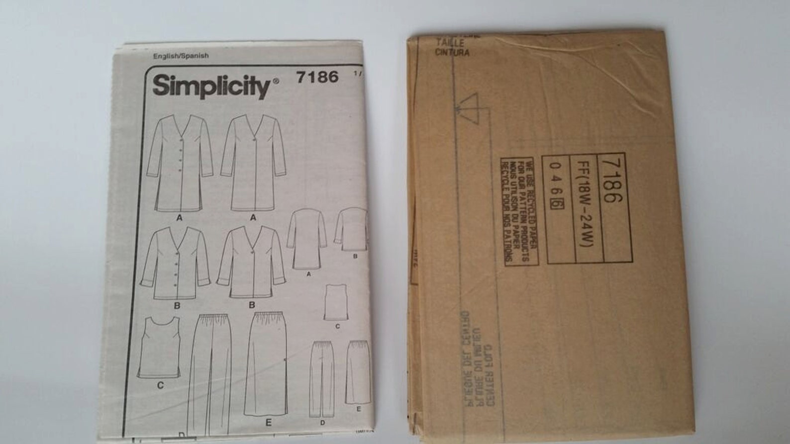 Simplicity Sewing Pattern 7186 Women's Jacket in 2 - Etsy