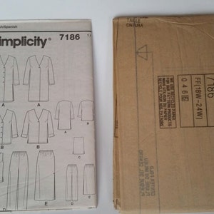 Simplicity Sewing Pattern 7186 Women's Jacket in 2 Lengths, Top, Pants ...