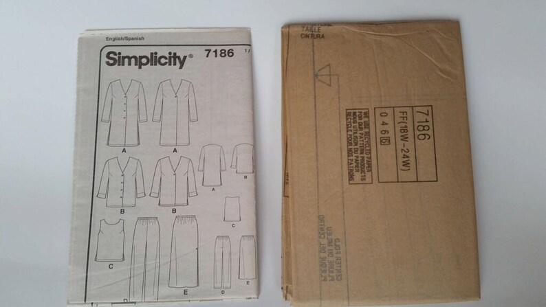 Simplicity Sewing Pattern 7186 Women's Jacket in 2 Lengths, Top, Pants ...