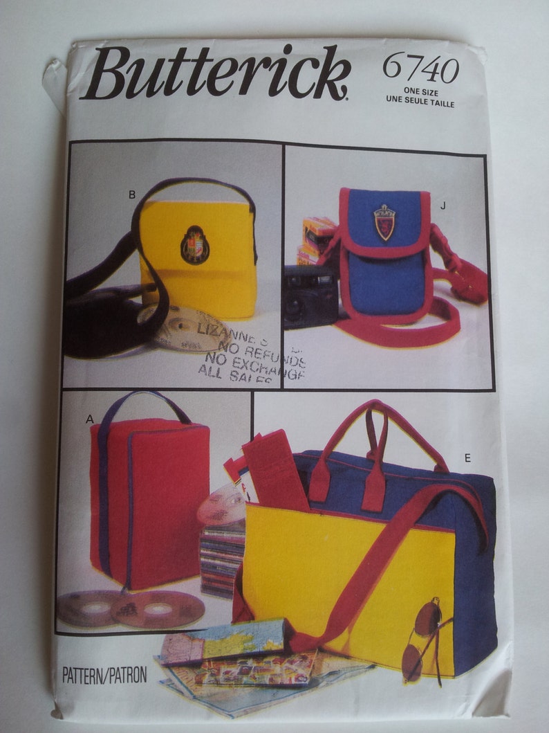 Vintage Butterick Sewing Pattern 6740 Cases - Etsy