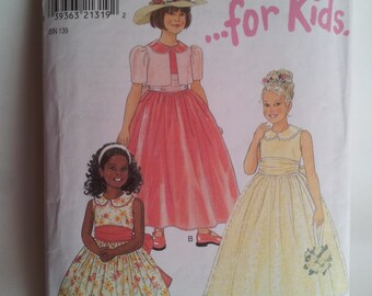 New Look ...for Kids Sewing Pattern 6491 Girls' Dress in | Etsy Canada