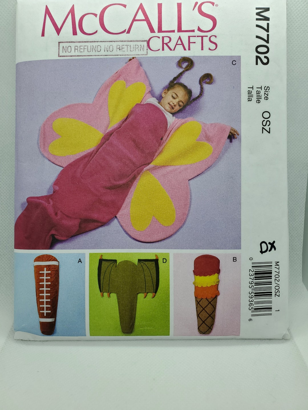 Mccall's Crafts Sewing Pattern M7702 Kid's Blanket - Etsy