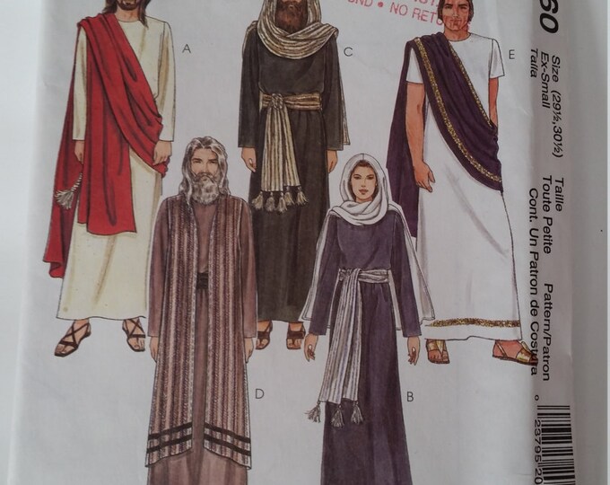 Uncut Mccalls Sewing Pattern 2339 Adult Biblical Costumes 301/2-31 1/2 ...