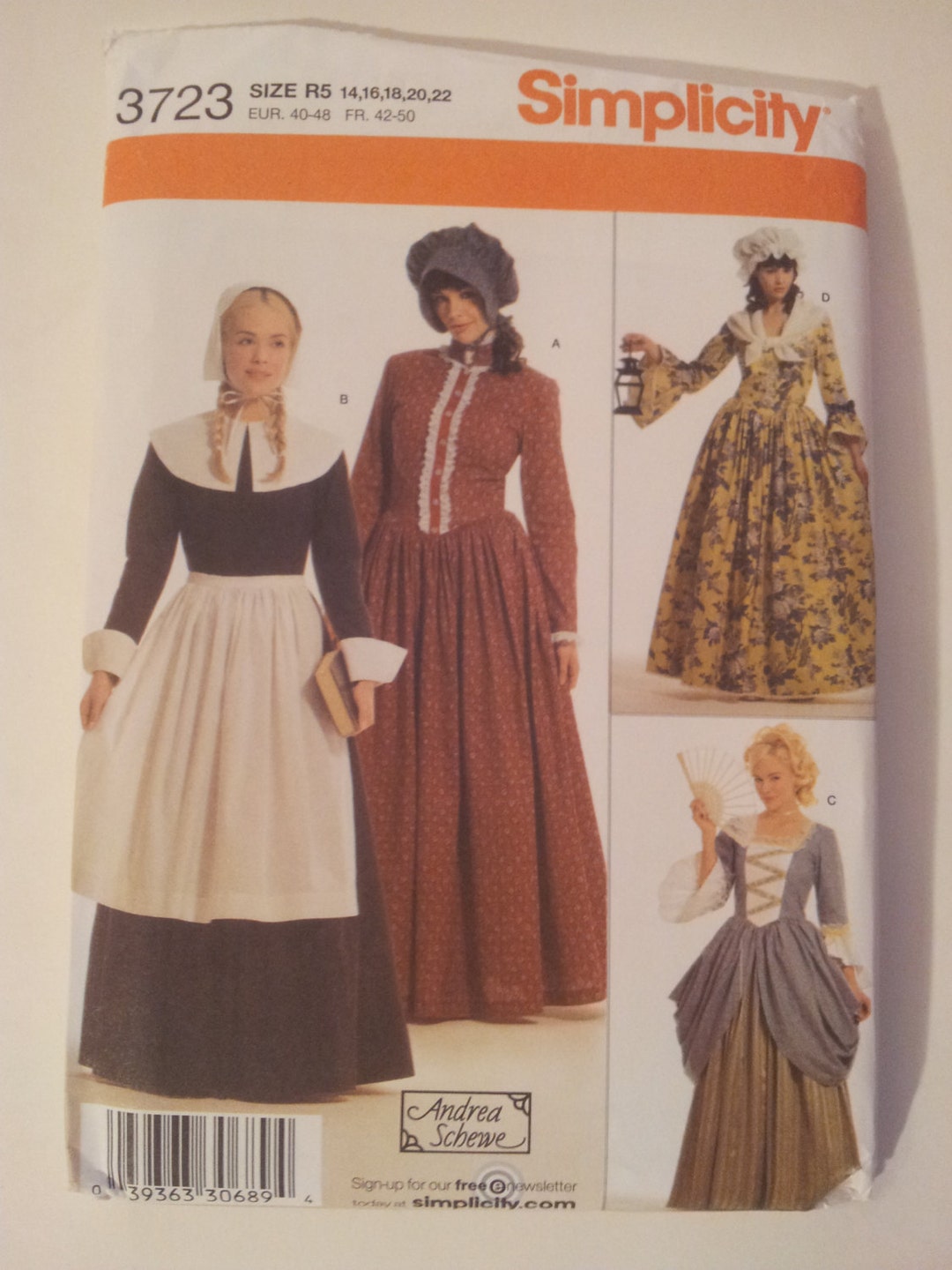 Simplicity Sewing Pattern 3723 Misses' Costumes in Size - Etsy Sweden