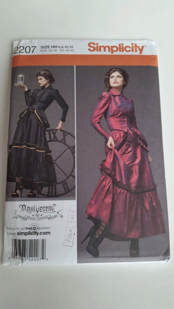 Simplicity Arkivestry Sewing Pattern 2207 Misses' Costumes | Etsy
