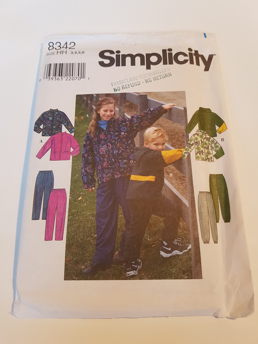 Vintage Simplicity Sewing Pattern 8342 Child's, Girls' and Boys' Jacket ...
