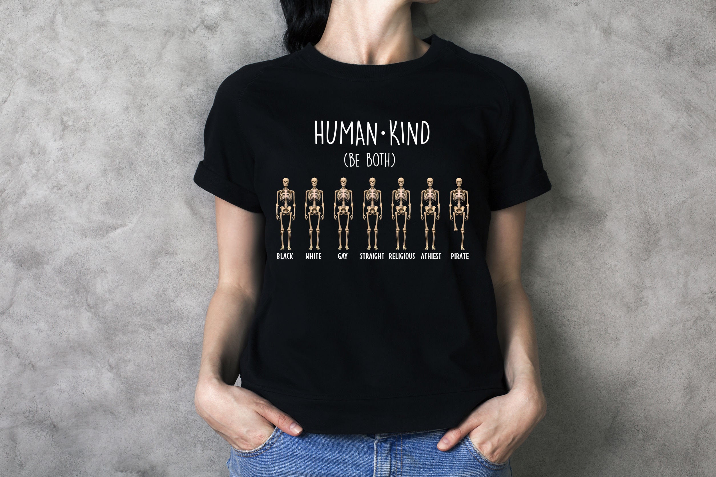 Human Kind Be Both Equality T Shirt Inspiring Slogan LGBT | Etsy