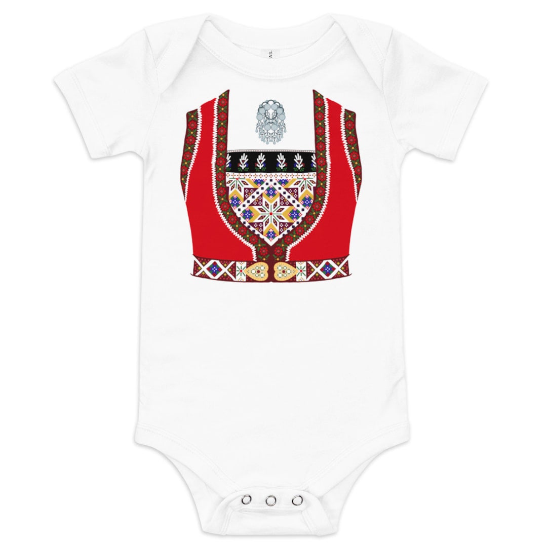 Norwegian Baby Bunad Short Sleeve One Piece - Etsy