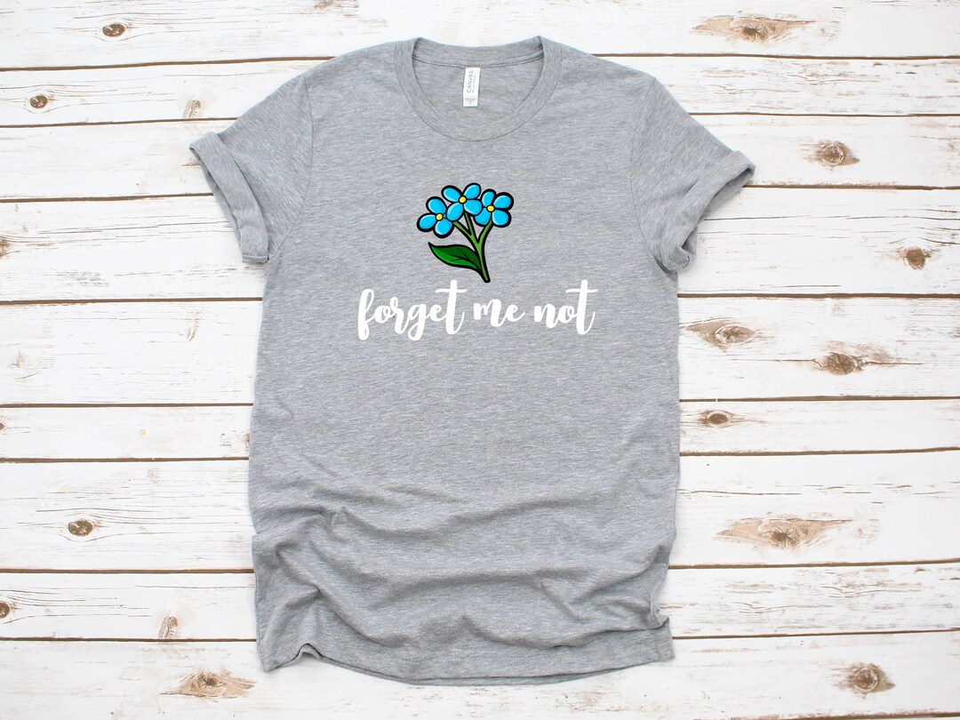Forget Me Not Shirt Nature Inspired Shirt Flower Shirt - Etsy
