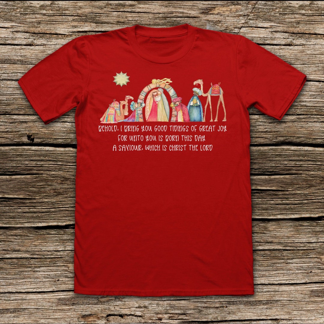 Nativity Scene T-shirt | Jesus Birth, Christian Christmas - Etsy
