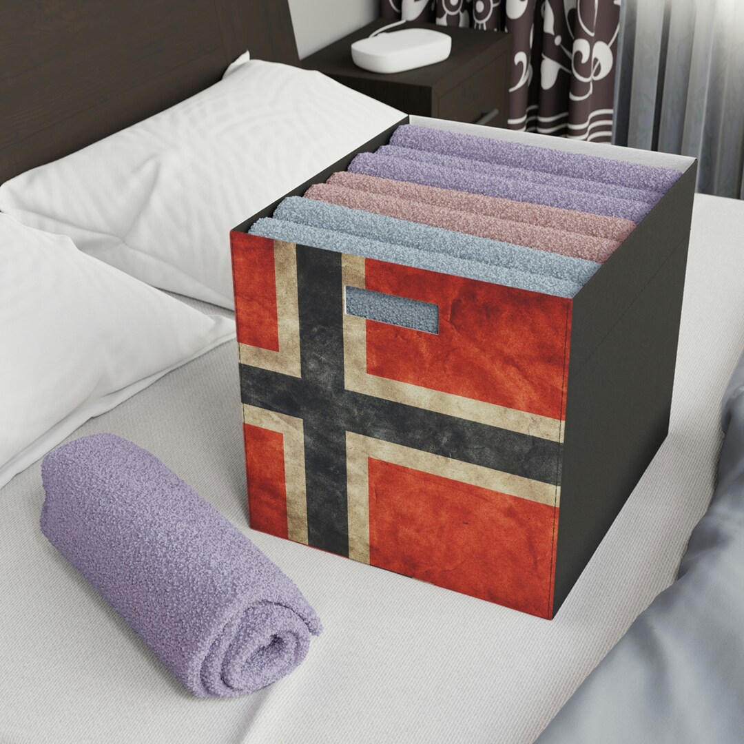 Norwegian Flag Felt Storage Box - Etsy