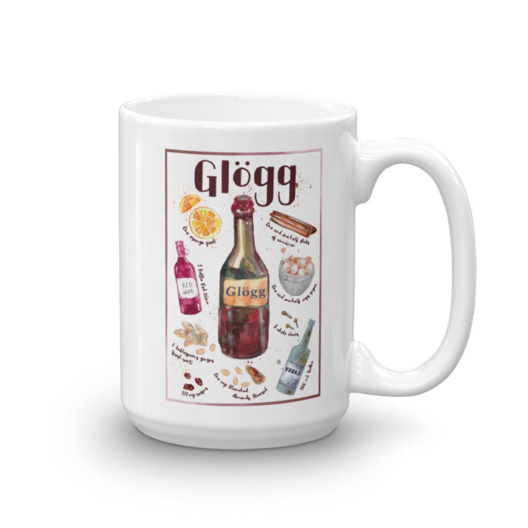 Glogg Recipe Mug, Glogg Christmas Drink Mug, Scandinavian Gift Mug - Etsy