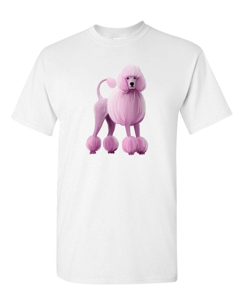 Pink Poodle Dog Tshirt - Funny and Cute Poodle Mom Shirt, Dog Walker ...