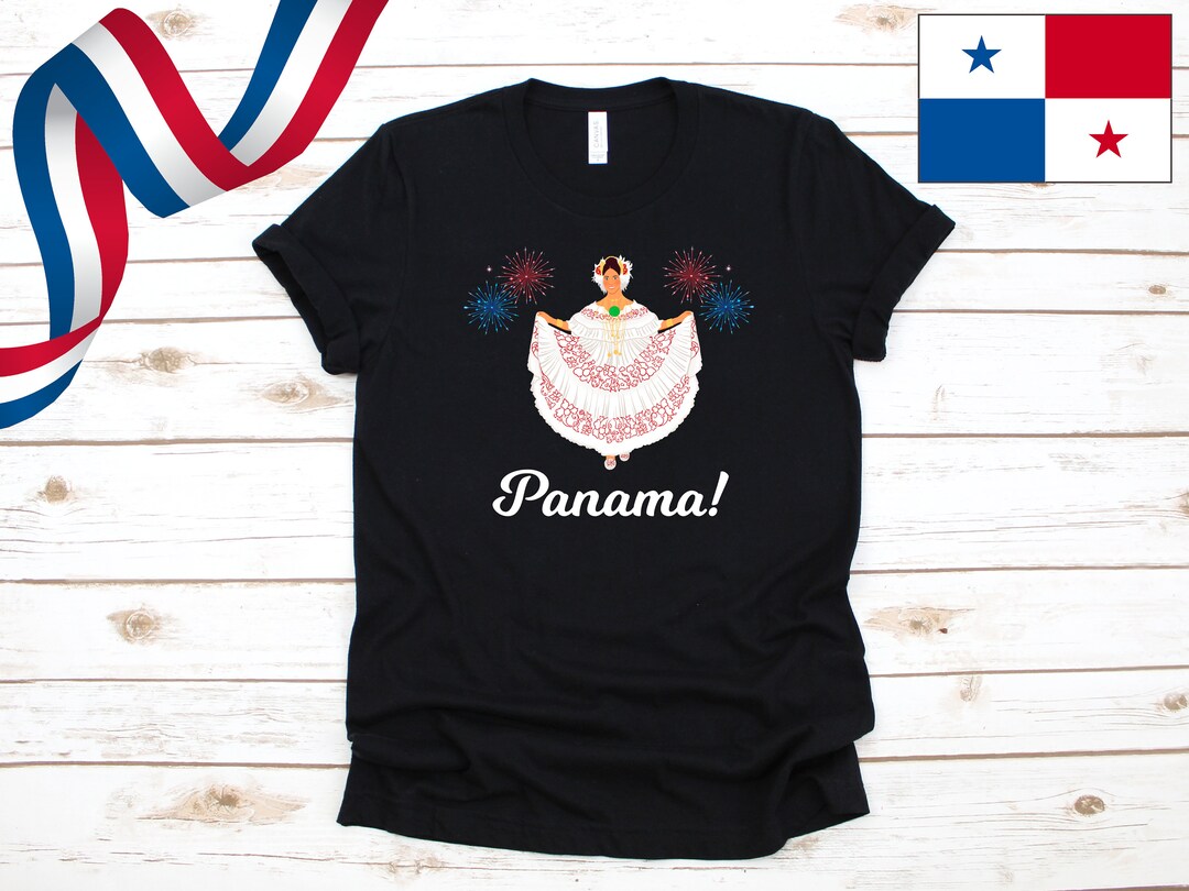 Panama Pollera T-shirt, El Tamborito Shirt, Gift for Panamanians - Etsy