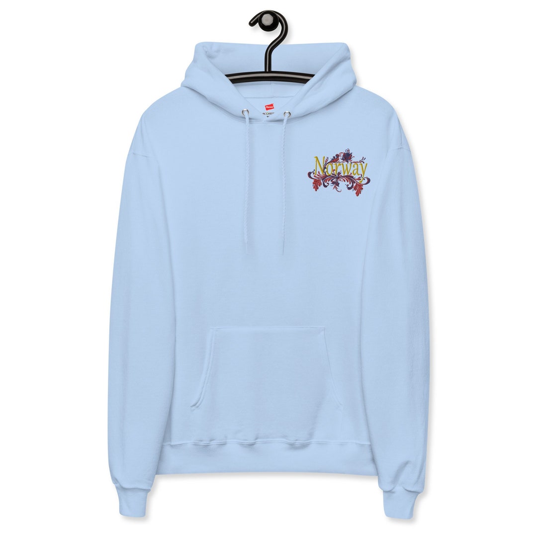 Norwegian Rosemaling Embroidered Unisex Hoodie - Etsy