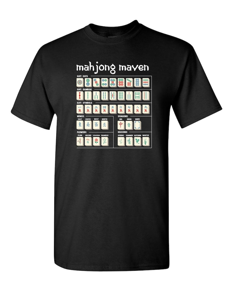 Mahjong Tshirt Mahjong Gift Chinese Mahjongg Gift for - Etsy