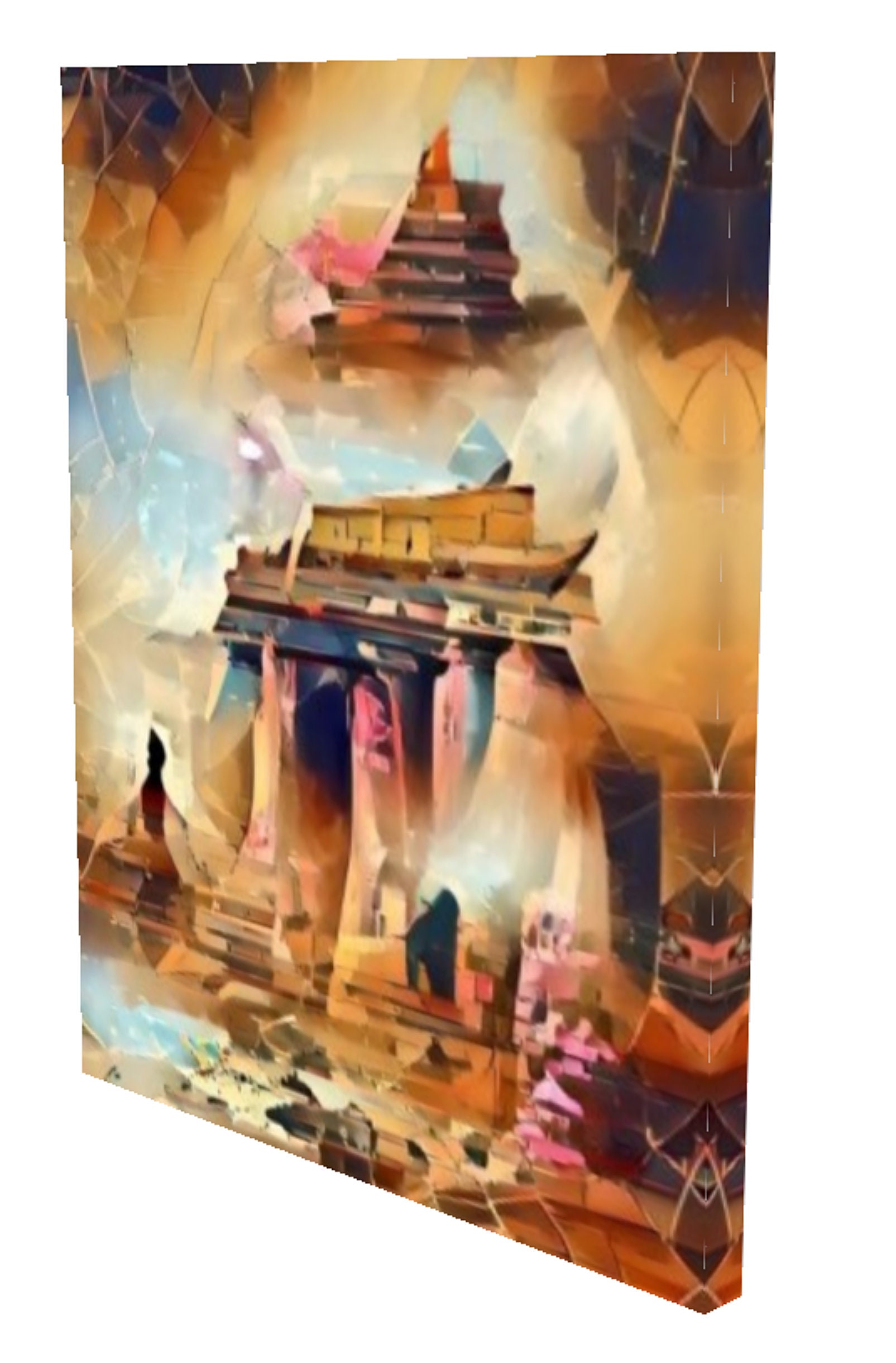 Transcending Dimensions: Ancient Pillars and Interdimensional Skies - Etsy