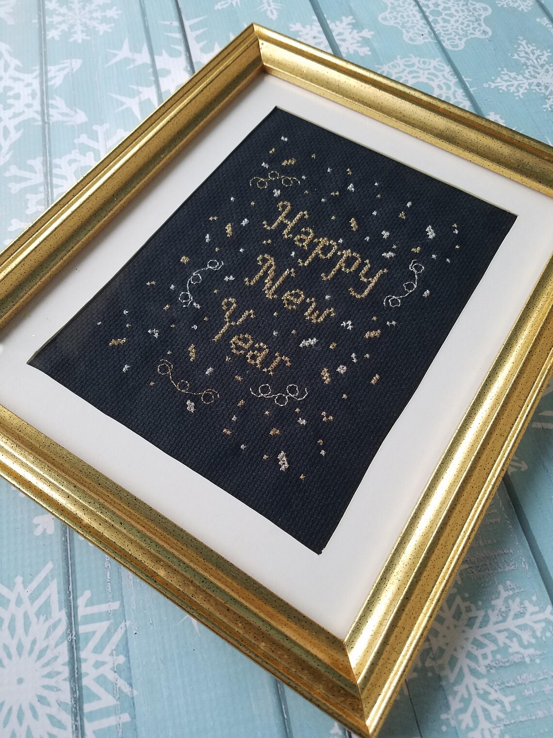 Happy New Year Cross-stitch Pattern PDF Download - Etsy