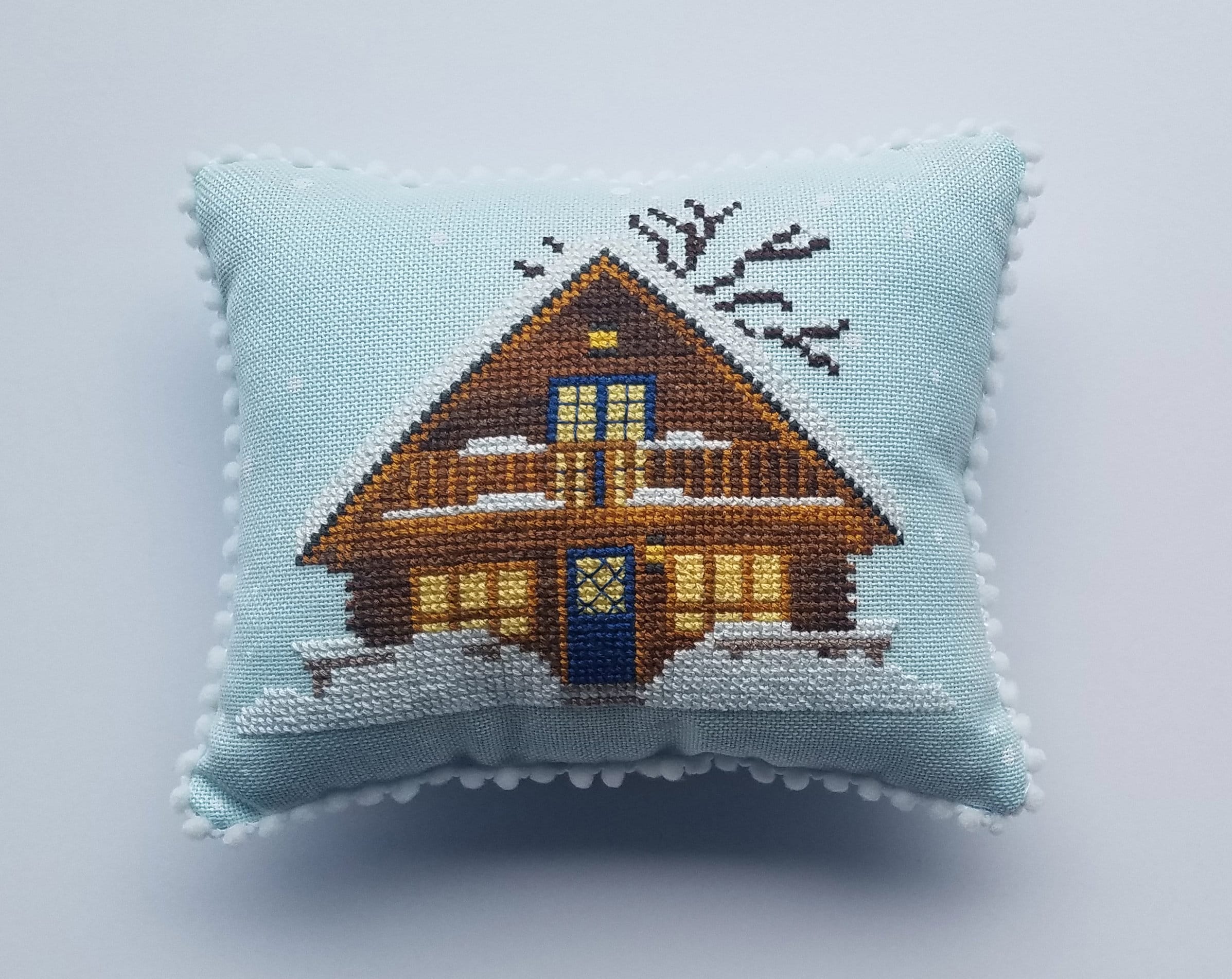 Winter Cabin Cross-stitch Pattern PDF Download | Etsy