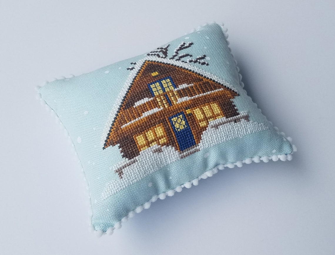 Winter Cabin Cross-stitch Pattern PDF Download | Etsy