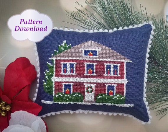 Christmas House Cross-stitch Pattern PDF Download - Etsy