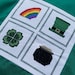 St. Patrick's Day Four Square - Rainbow, Leprechaun Hat, Shamrock, Pot ...