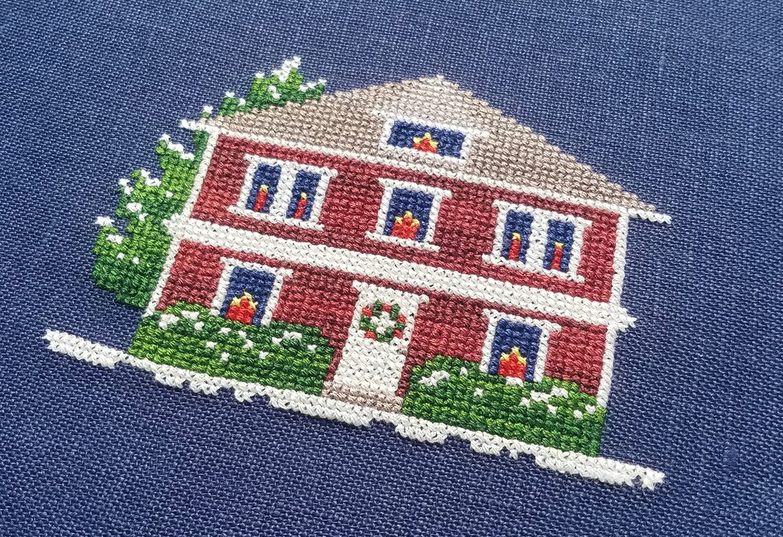 Christmas House Cross-stitch Pattern PDF Download - Etsy