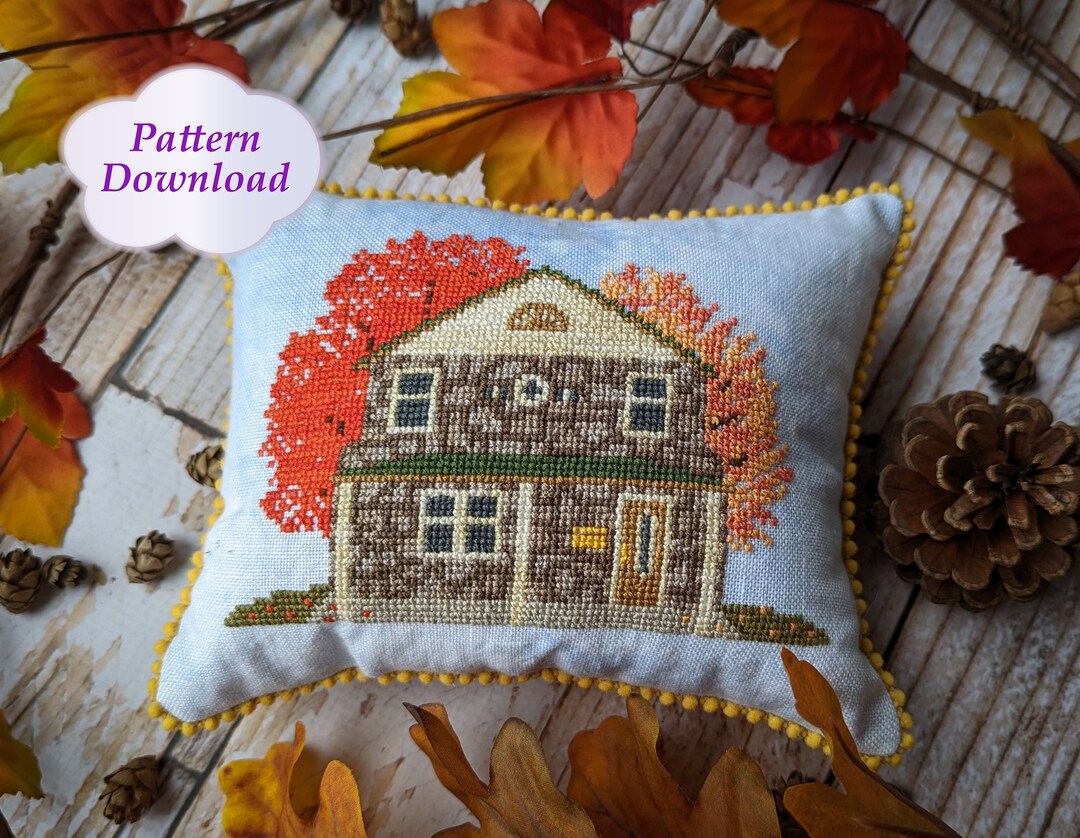 Autumn House Cross-stitch Pattern - PDF Download - Etsy