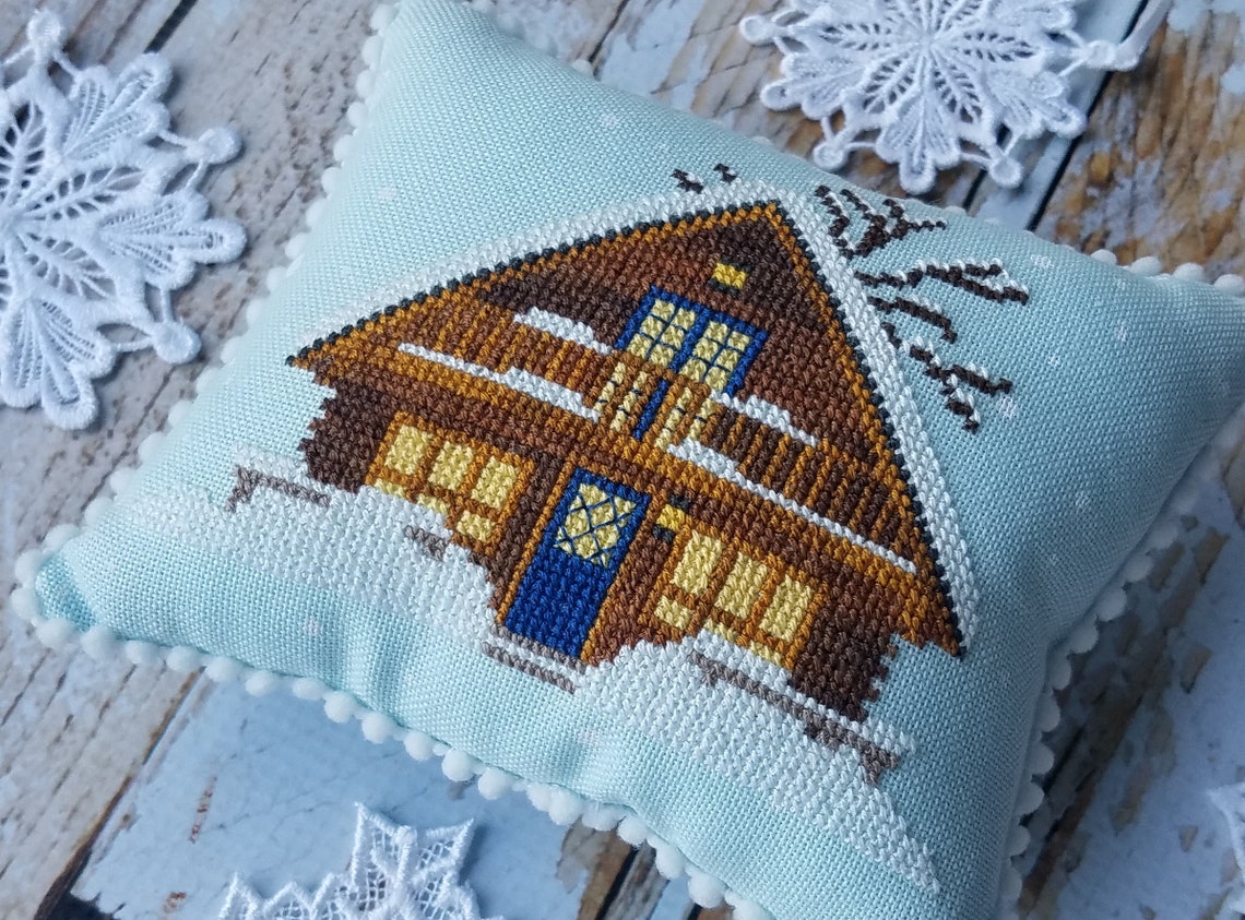 Winter Cabin Cross-stitch Pattern PDF Download - Etsy