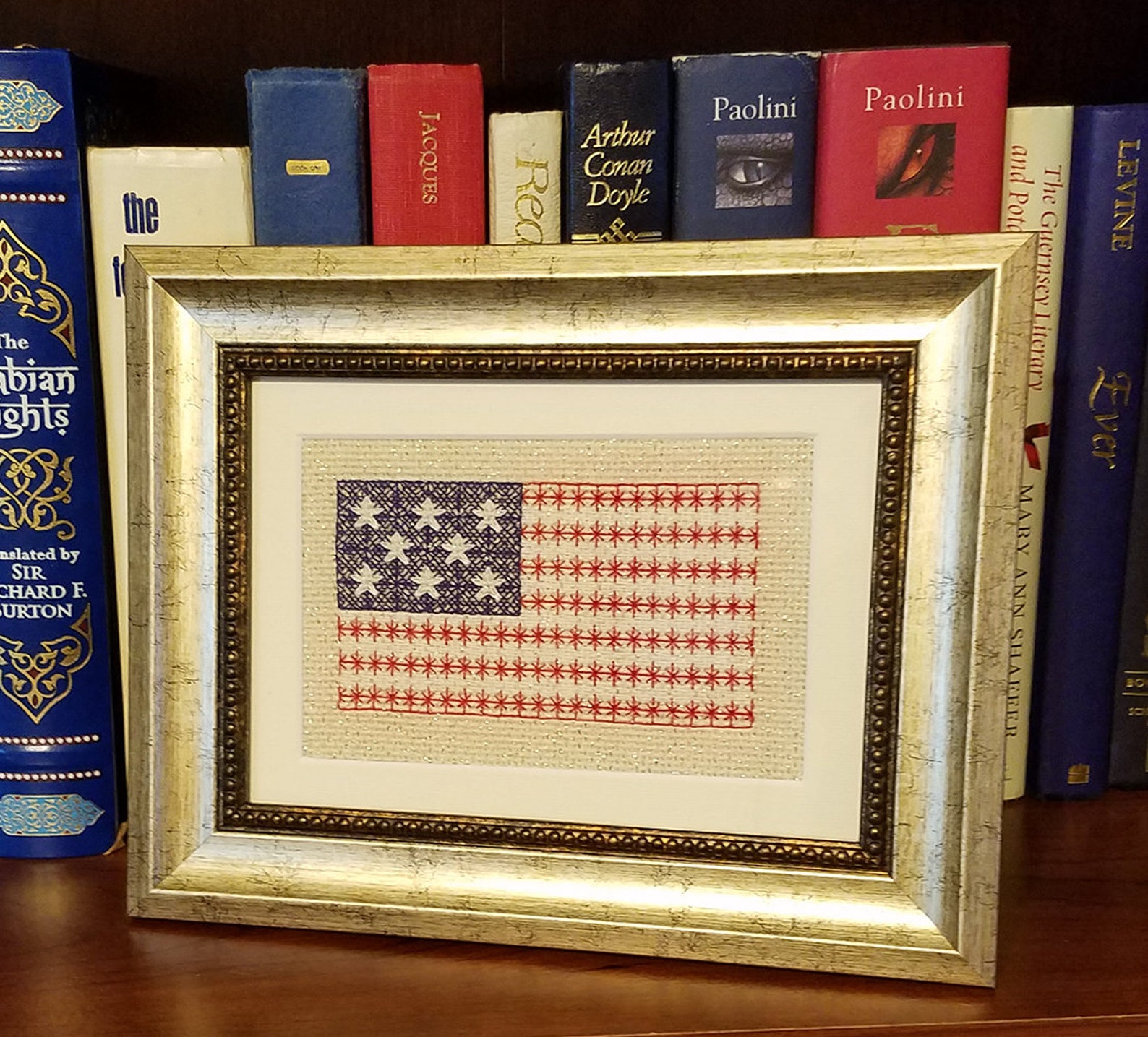 American Flag Blackwork Pattern PDF Download - Etsy