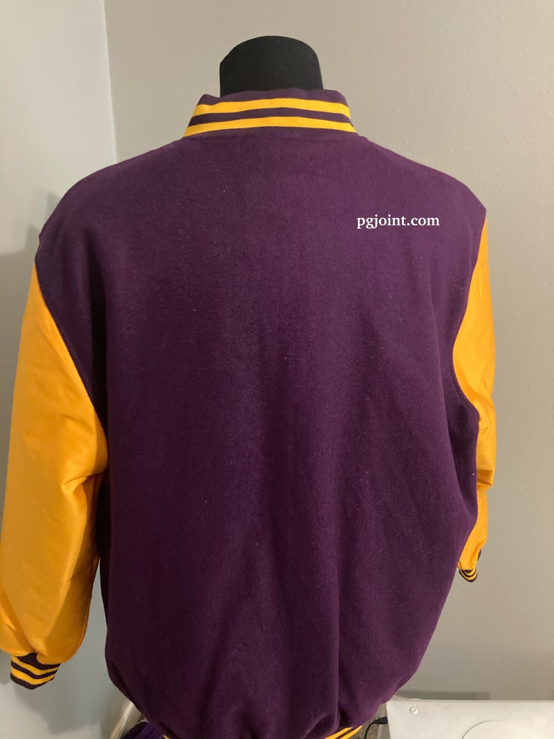 Purple and Gold Letterman Jacket | Etsy