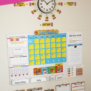 Printable Homeschool Calendar Wall Set - Etsy