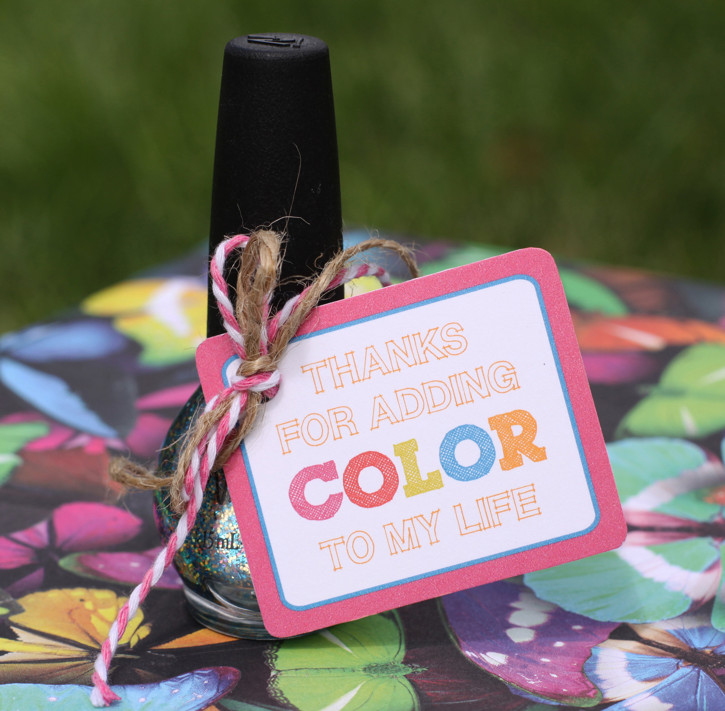 Nail Polish Gift Tags Thank You Gift Tag Teacher Gift Tags - Etsy