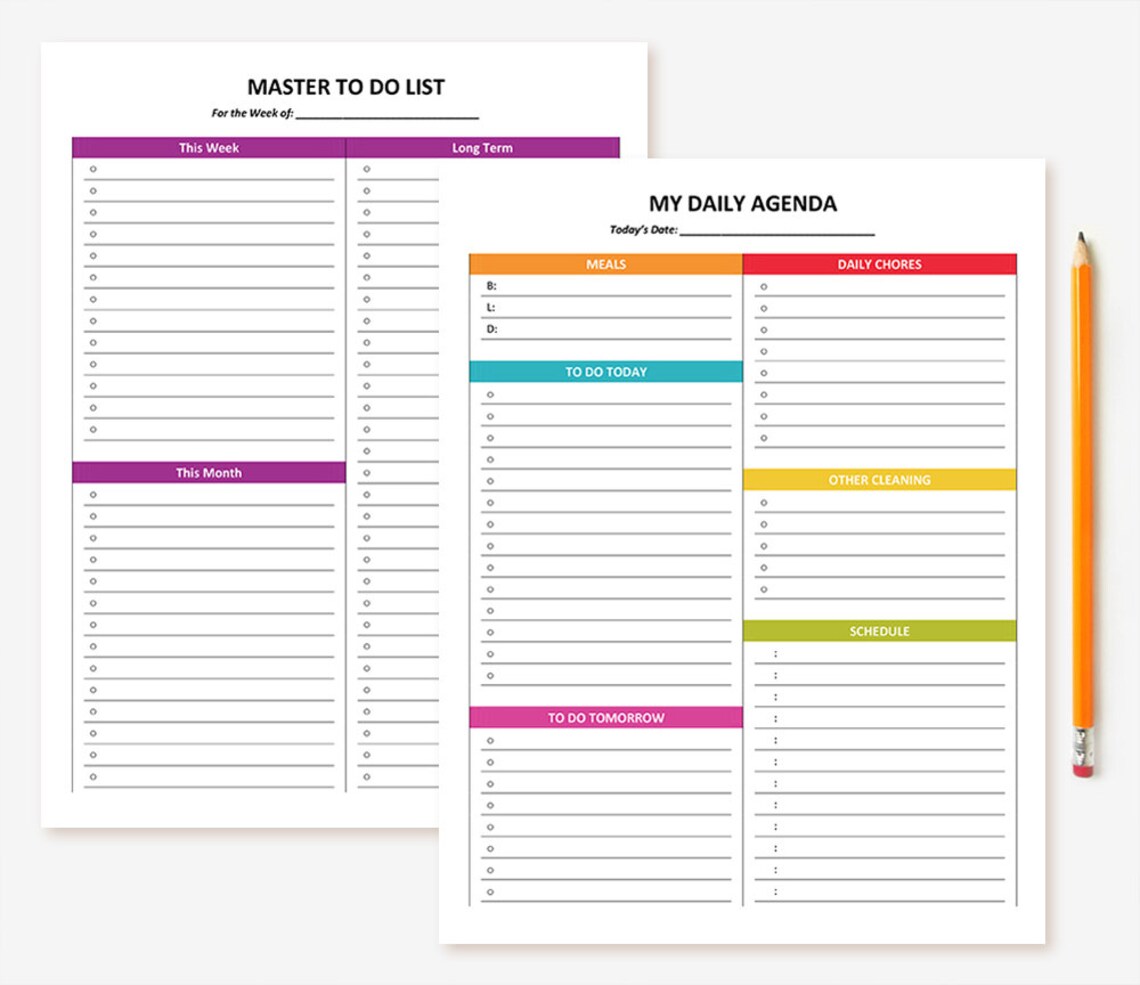 Complete Printable Housekeeping Set Editable Home - Etsy