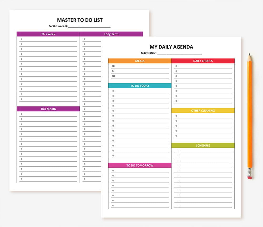 Complete Printable Housekeeping Set Editable Home - Etsy