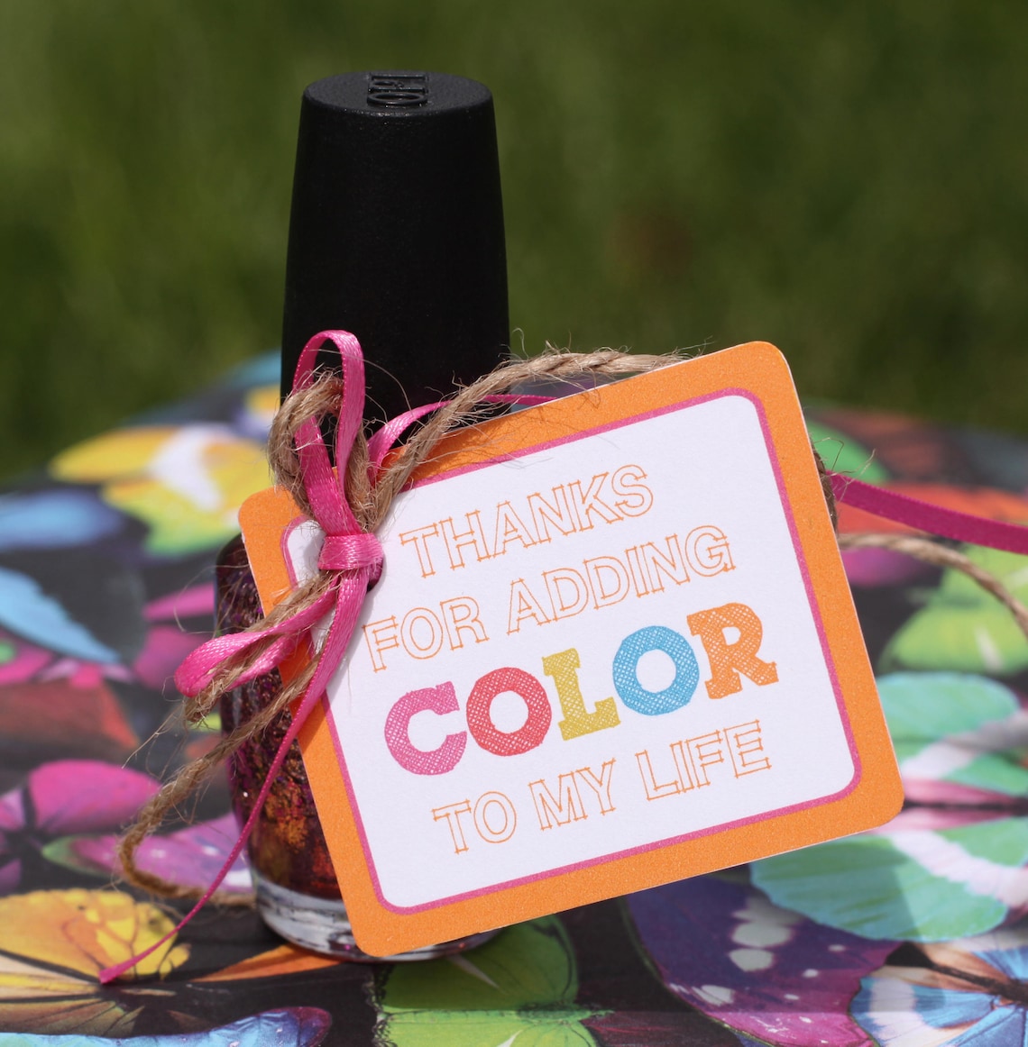 Nail Polish Gift Tags Thank You Gift Tag Teacher Gift Tags - Etsy