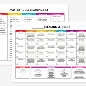Complete Printable Housekeeping Set - Editable; Home Management ...