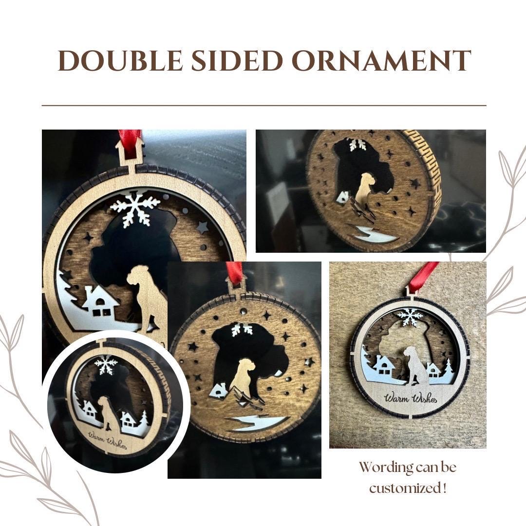 Uncropped Boxer Dog Breed Personalized Ornament - Etsy