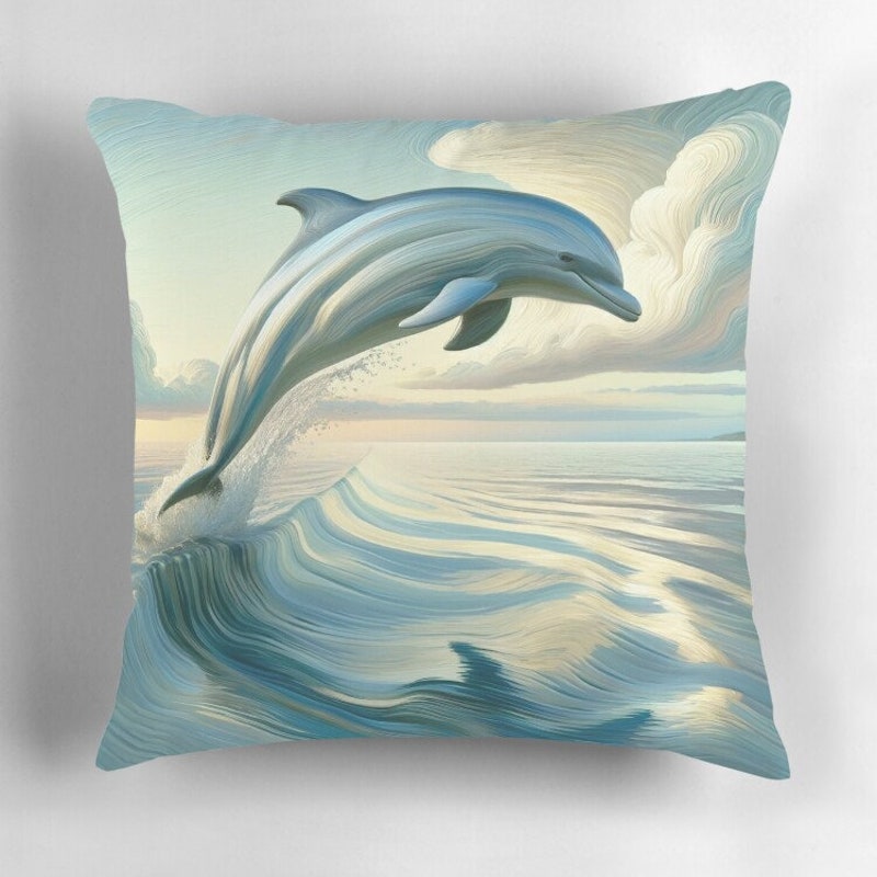 Dolphin Pillow - Etsy