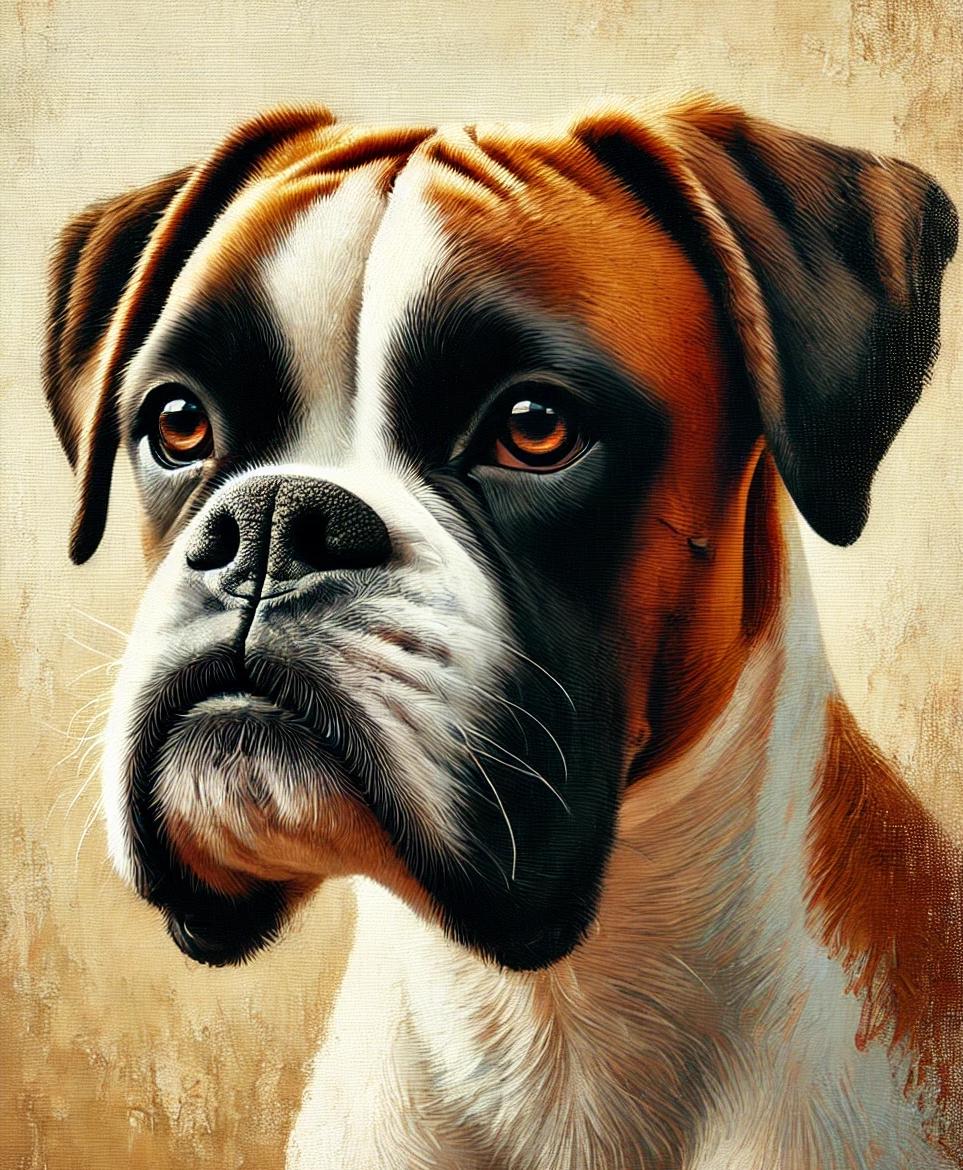 Boxer Dog Blanket – Realistic Portrait Design – Soft, Warm Throw for ...