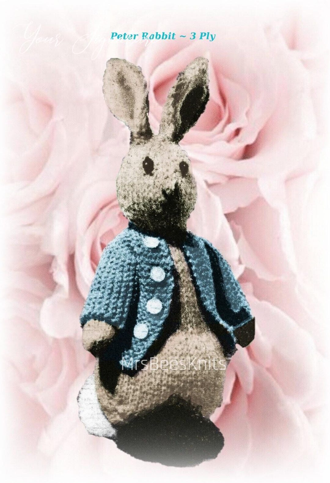 Instant Digital Download Hand Knitted Pattern Vintage Beatrix Potter ...