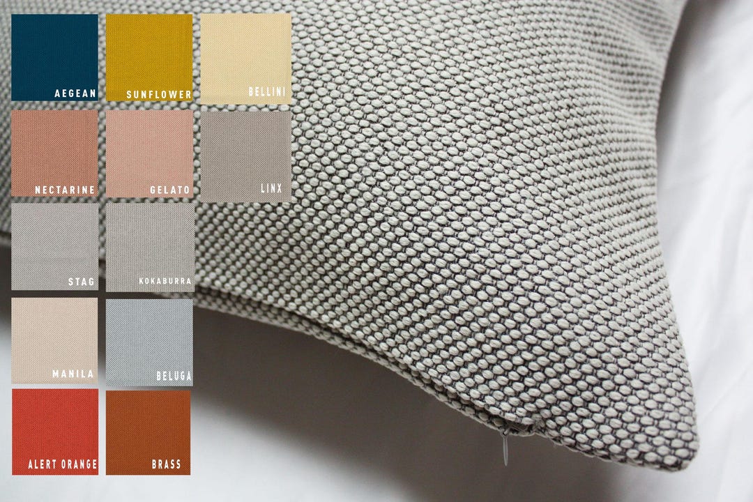 Maharam Merit Pillow Cover, Blue Pillow Cover, Yellow Pillow Cover - Etsy