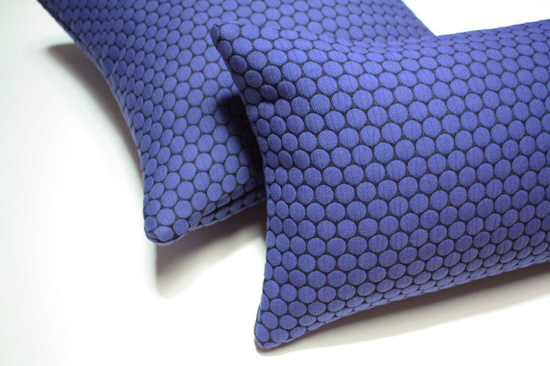 Designtex Blueberry Pillow | Loop to Loop Pillow Cover | Blue Pillow ...
