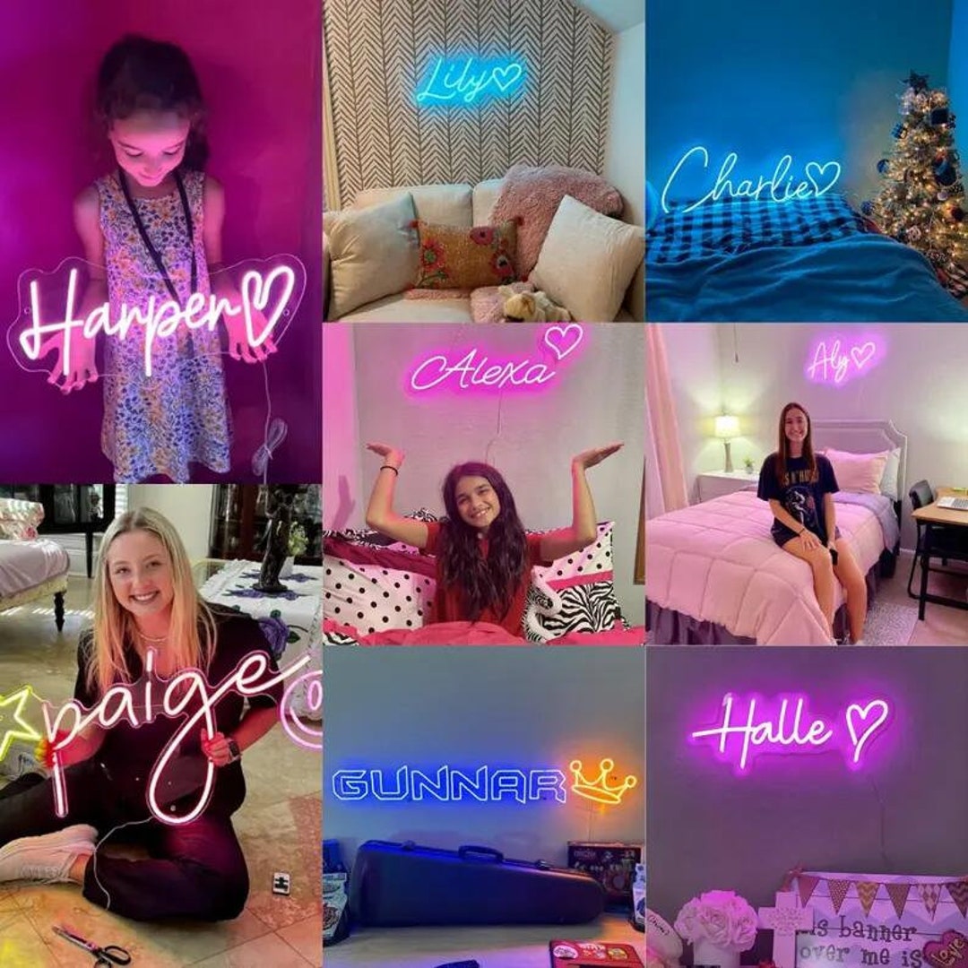 Personalized Led Name Sign Custom Teenage Girl Gifts,custom Neon Name ...