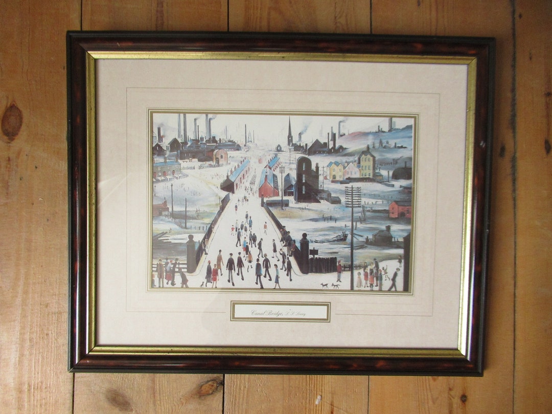L.S LOWRY Framed Art Print Industrial Landscape: Canal Bridge Art ...